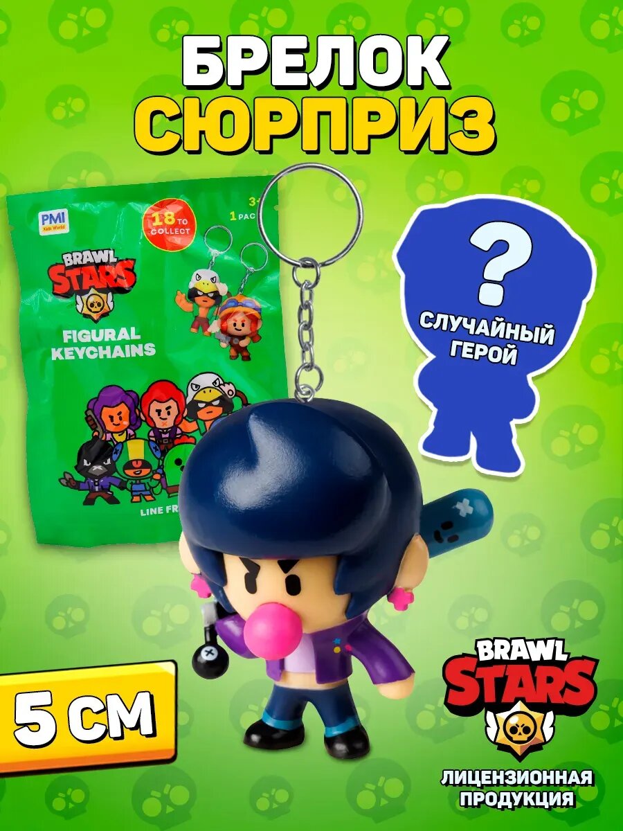 Брелок обвес сюрприз Brawl Stars, 1 шт.