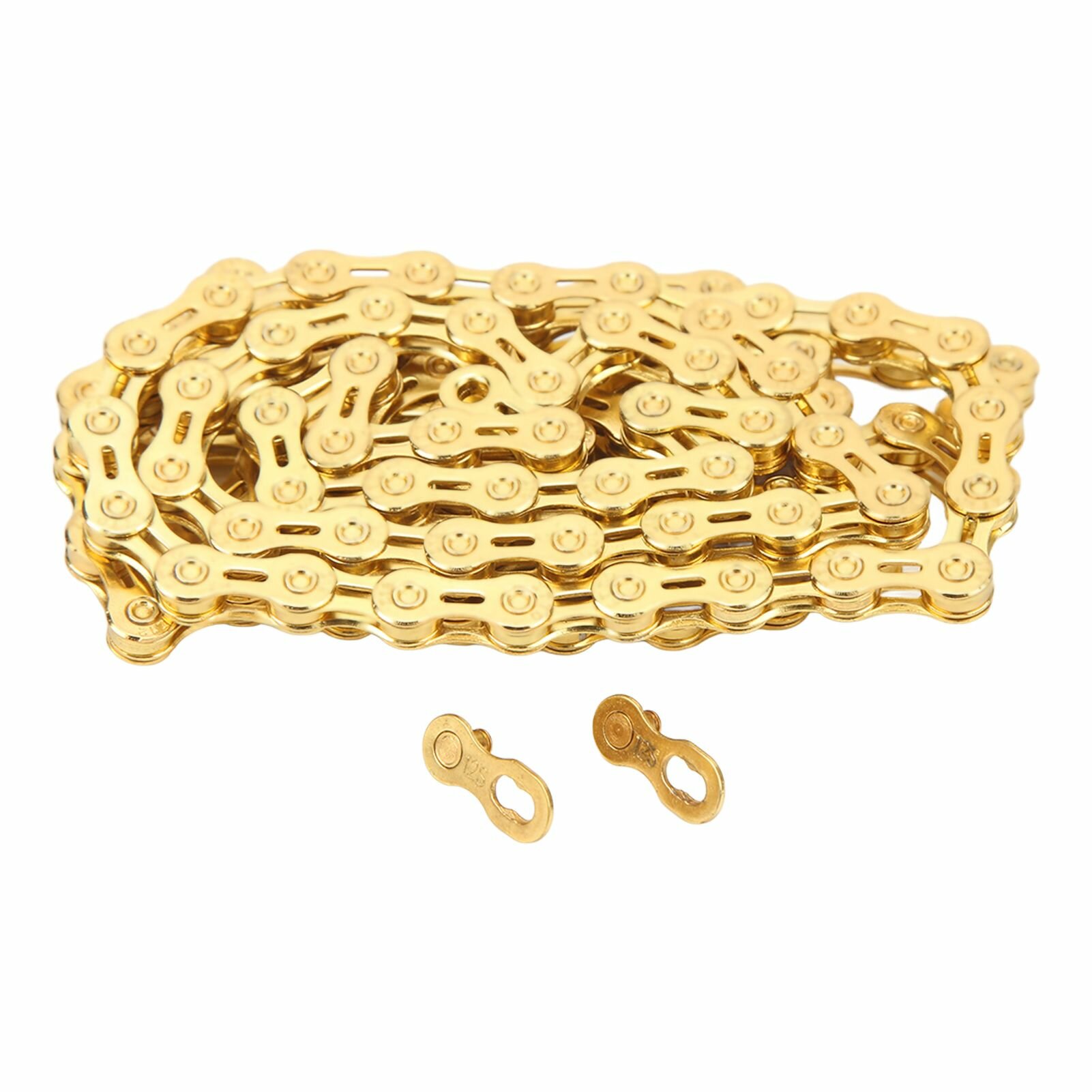 Цепь 12 скоростей полуполая золото