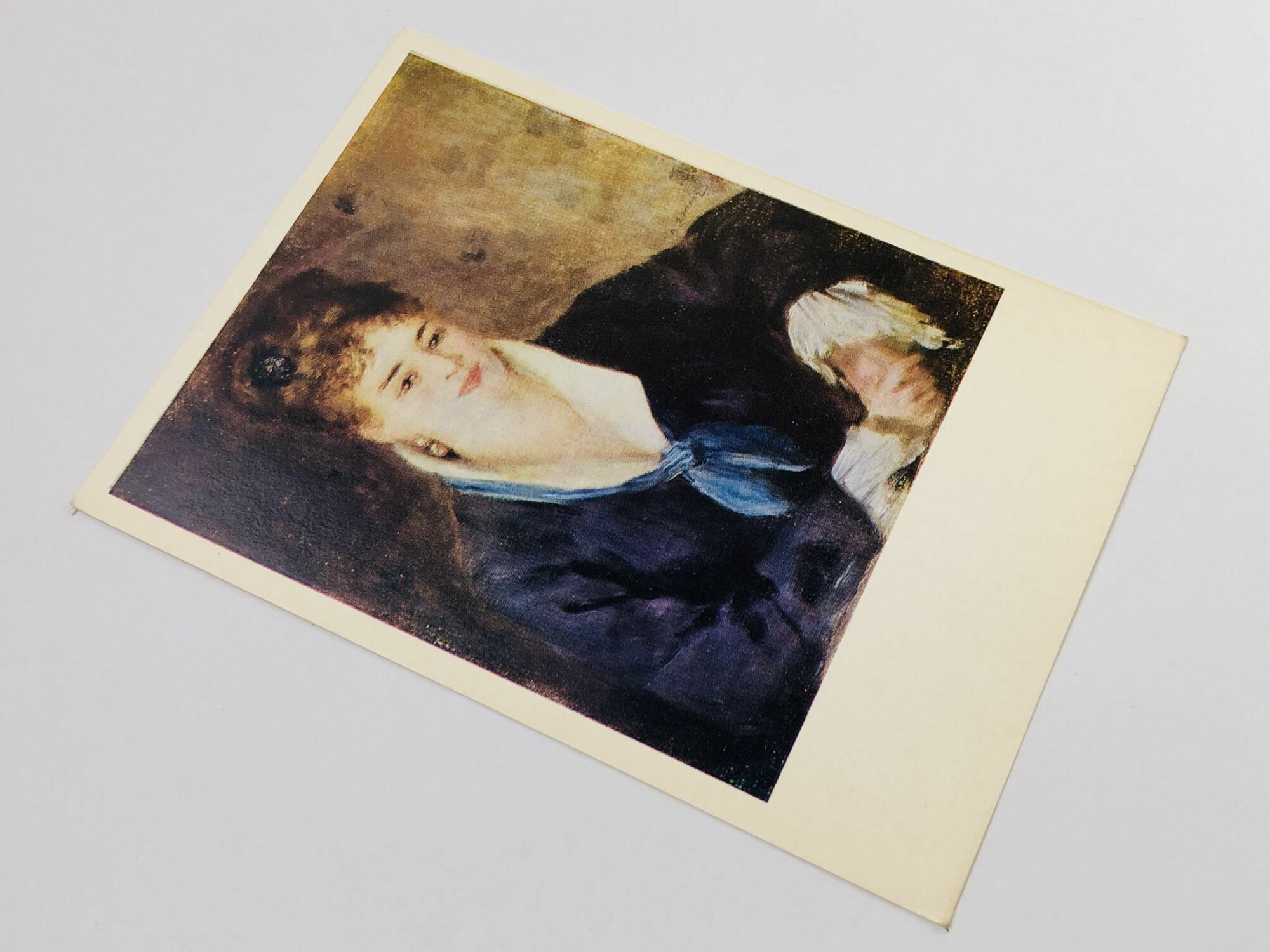 Огюст Ренуар. Дама в черном. Открытка — фото 1