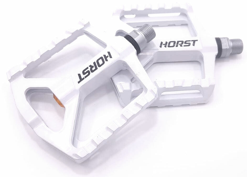 Педали HORST H75, 97x107x16 мм, белые