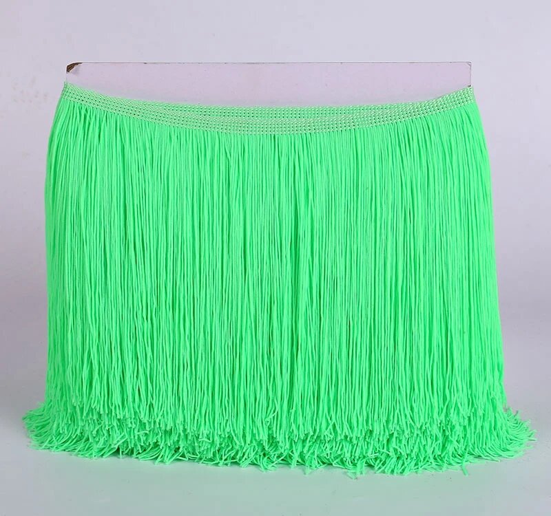 Полиэстерная бахрома 10 м для пошива Зеленый, LS11 (38)