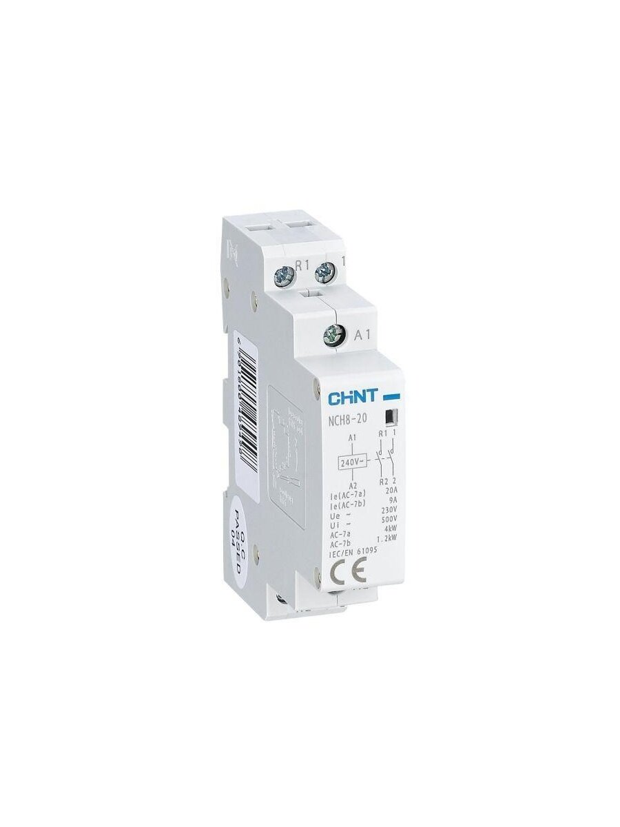 Контактор модульный NCH8-20/20 20А 2НО AC 24В 50Гц (R) CHINT 256051