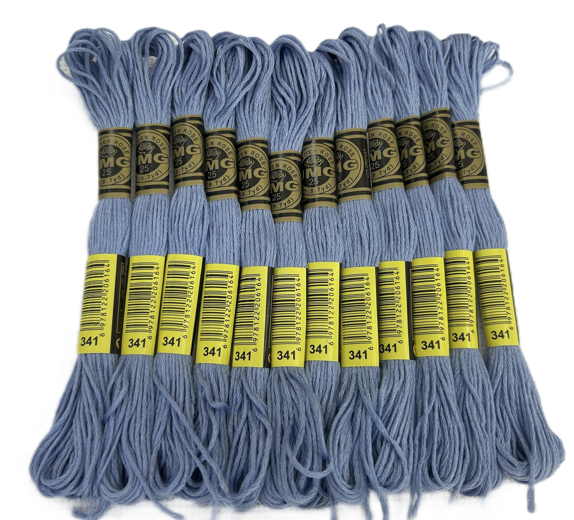 Нитки для вышивания JMC мулине (150-3866) 100% полиэфир 12 штук x 8 м