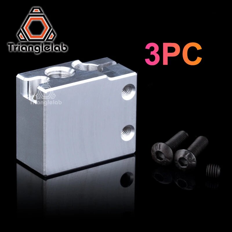 Нагревательный блок Volcano для 3D-принтеров Trianglelab 3pc heatblock