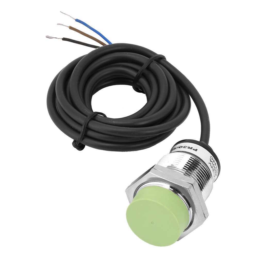 Индуктивный датчик приближения PR30-15DN NPN NO из никелированной латуни, 15 мм