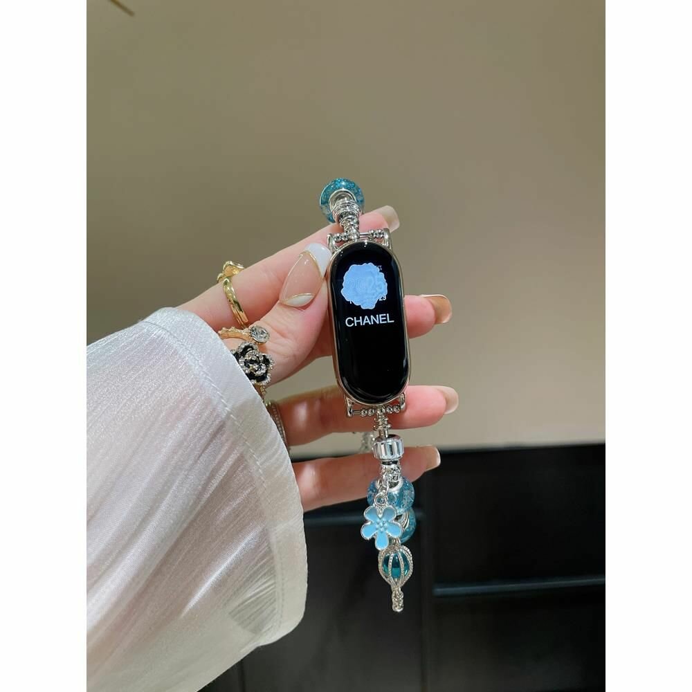 Нефритовый Браслет Ремешок Для Часов Из Нержавеющей Стали, Подходит Для Xiaomi Mi Band 7PRO