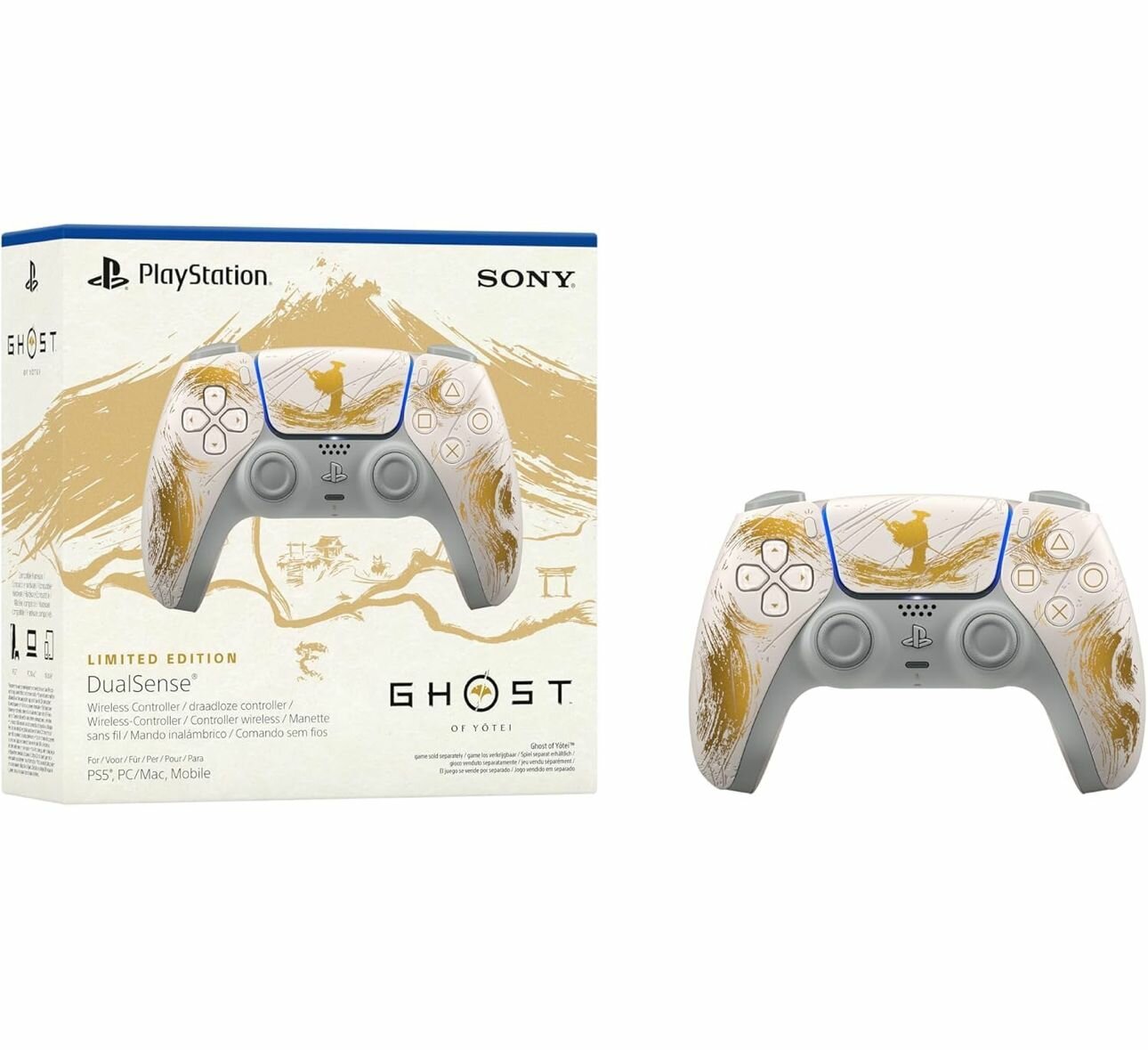 Геймпад Sony DualSense Ghost of Yotei Limited Gold (Золотой)