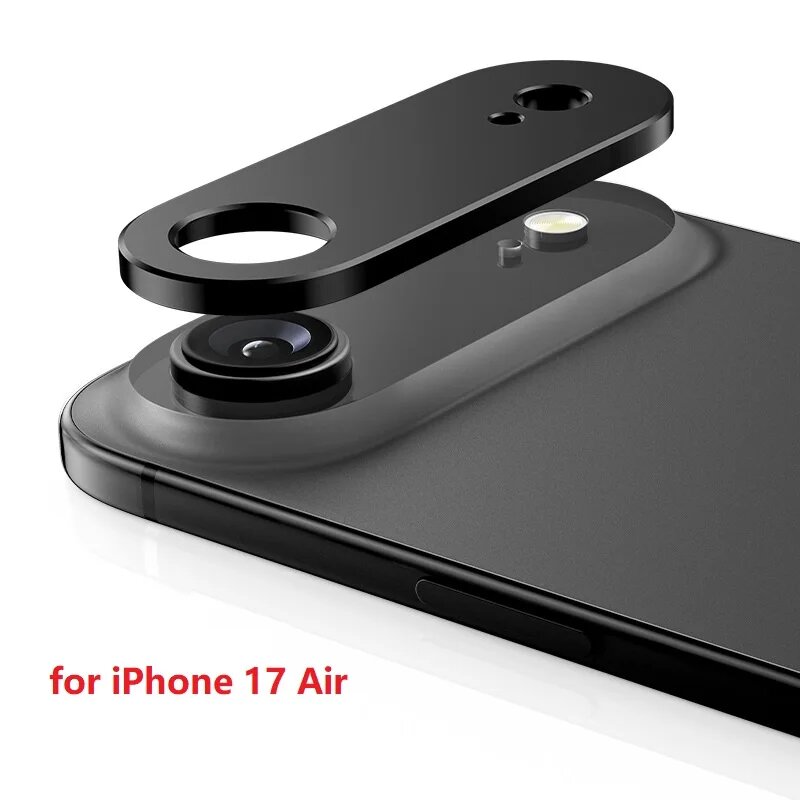 Для iPhone 17, рамка для камеры Air Pro Max, металлическая рамка с защитой от царапин, полая пленка, супер тонкая защитная крышка для объектива, наклейка