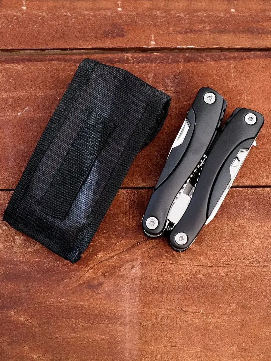 Инструмент многофункциональный 9в1 в чехле, рукоять черная