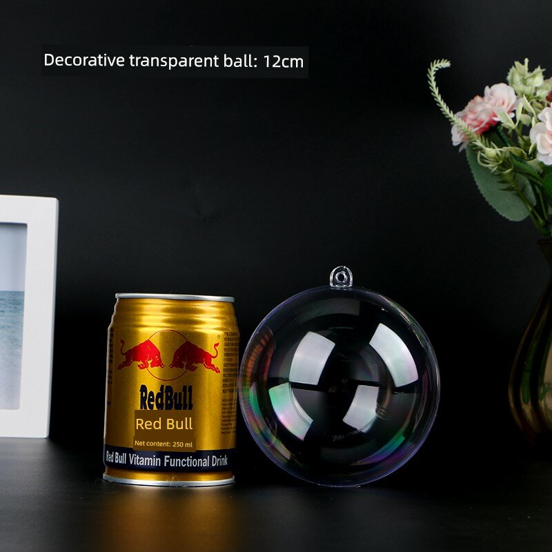 Акриловый прозрачный шар, пластиковый шар, рождественский полый шар, декор для магазина, свадебный декор, декор для