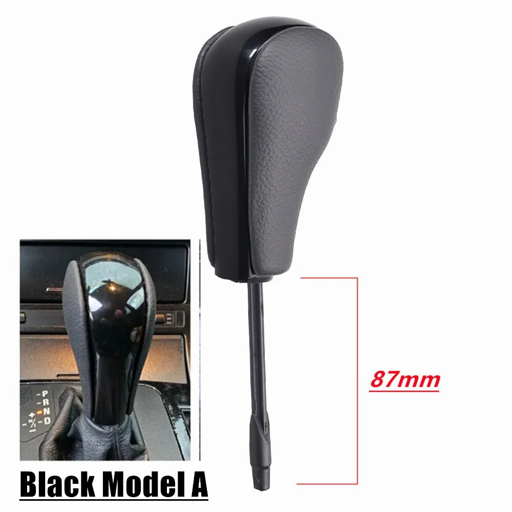 Автомобильная ручка рычага переключения передач, автоматическая коробка передач для BMW E81 E82 E87 E90 E91 E92 E93 E36 E38 E39 E46 Z3 E53 E60 X5 X3, Black-Long