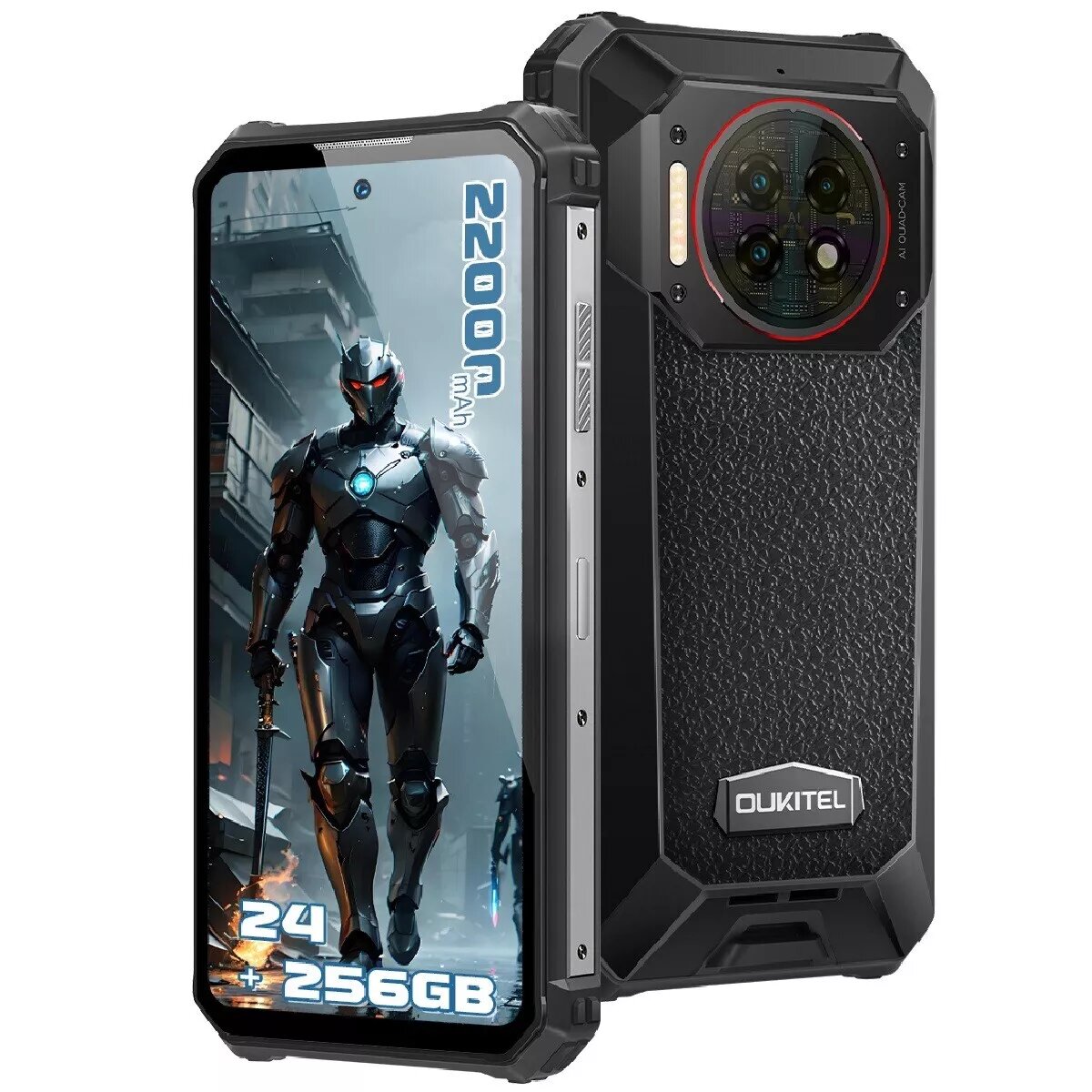 Oukitel WP19 Pro 24 ГБ + 256 ГБ Защищенный смартфон 6,8 дюйма 64 МП камера 22000 мАч