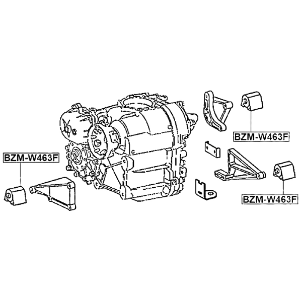 FEBEST BZM-W463F опора раздатки mercedes-benz w463