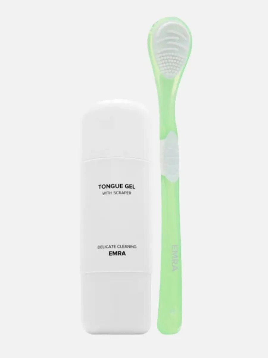 Набор для чистки языка EMRA delicate зеленый, Адвент