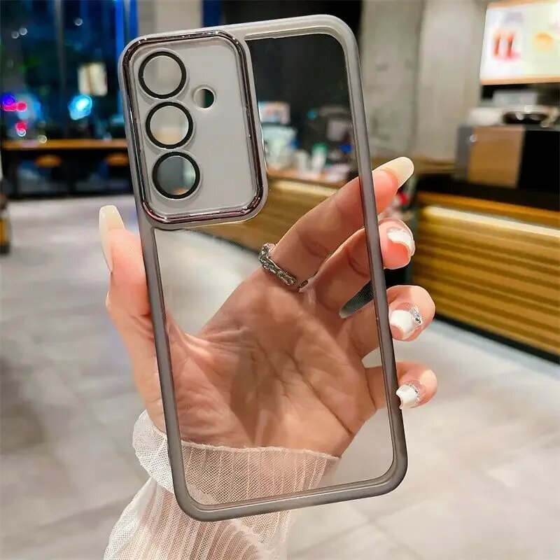Чехол для Samsung Galaxy A26 5G, черный, прозрачный