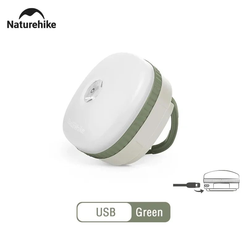 Naturehike USB фонарь для кемпинга Green