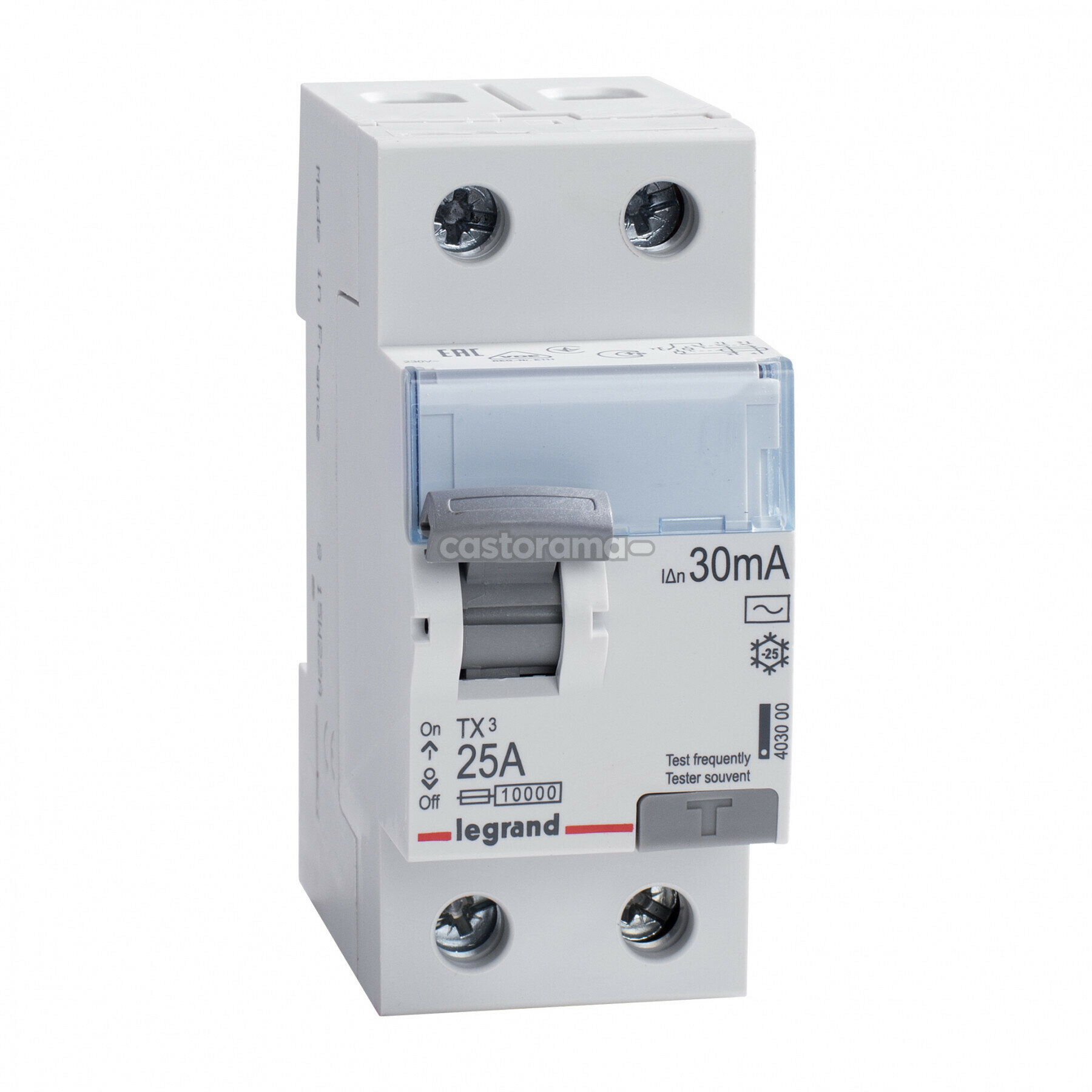 LEGRAND Выключатель дифференциальный (УЗО) 25А/100мА 2P DX3 тип AC (Legrand) 08915