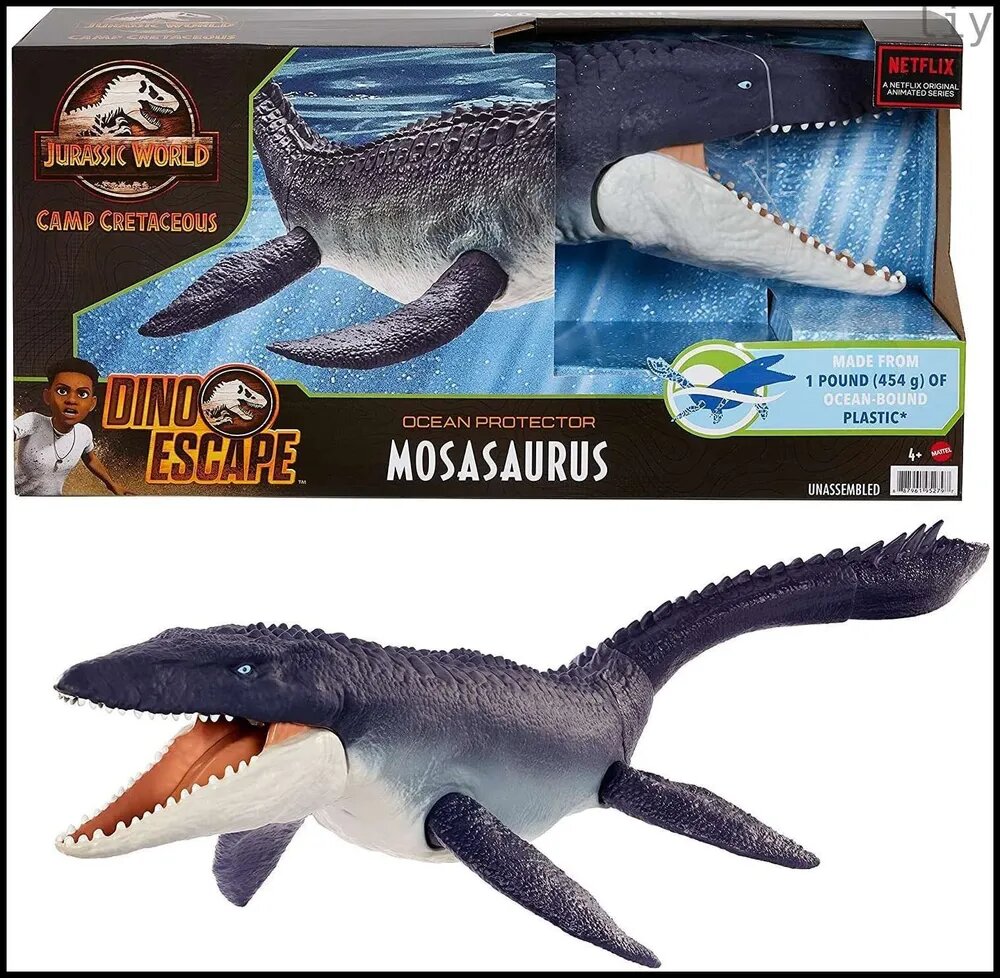 Самый популярный в 2025 годуJurassic World Ocean Мозазавр Парка Юрского Периода