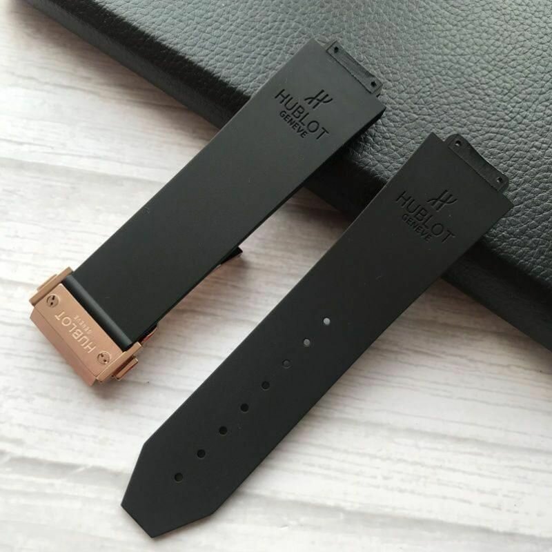 1/26 силиконовый, подходящий для Hublot Big Bang, мягкий черный резиновый мужской ремешок для часов 25*17 мм