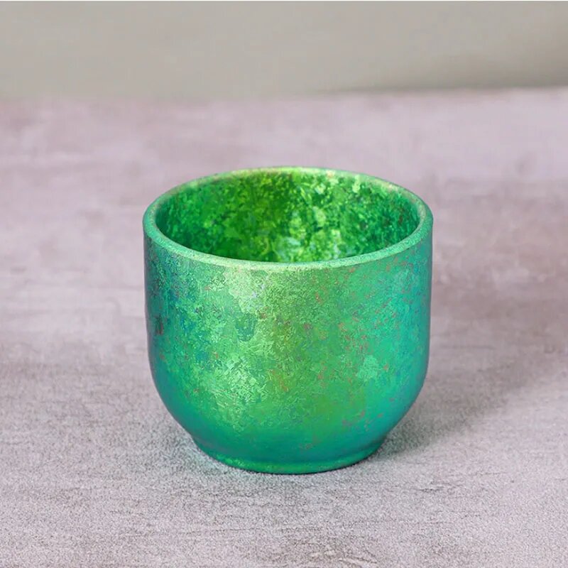 Чашка из чистого титана 100 мл хрустальный цвет, 100ml, Изумрудный