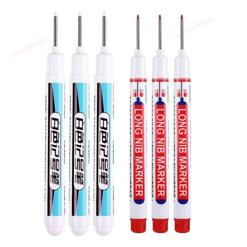 Маркеры для металла 6 шт. Белый, 3 white 3 red