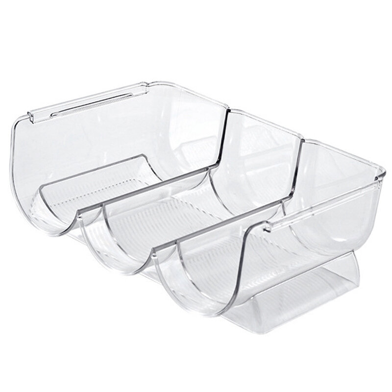 Wine Organizer Stackable Plastic Transparent Water Bear Bottle Holder Rack for Home Display 3 Bottles