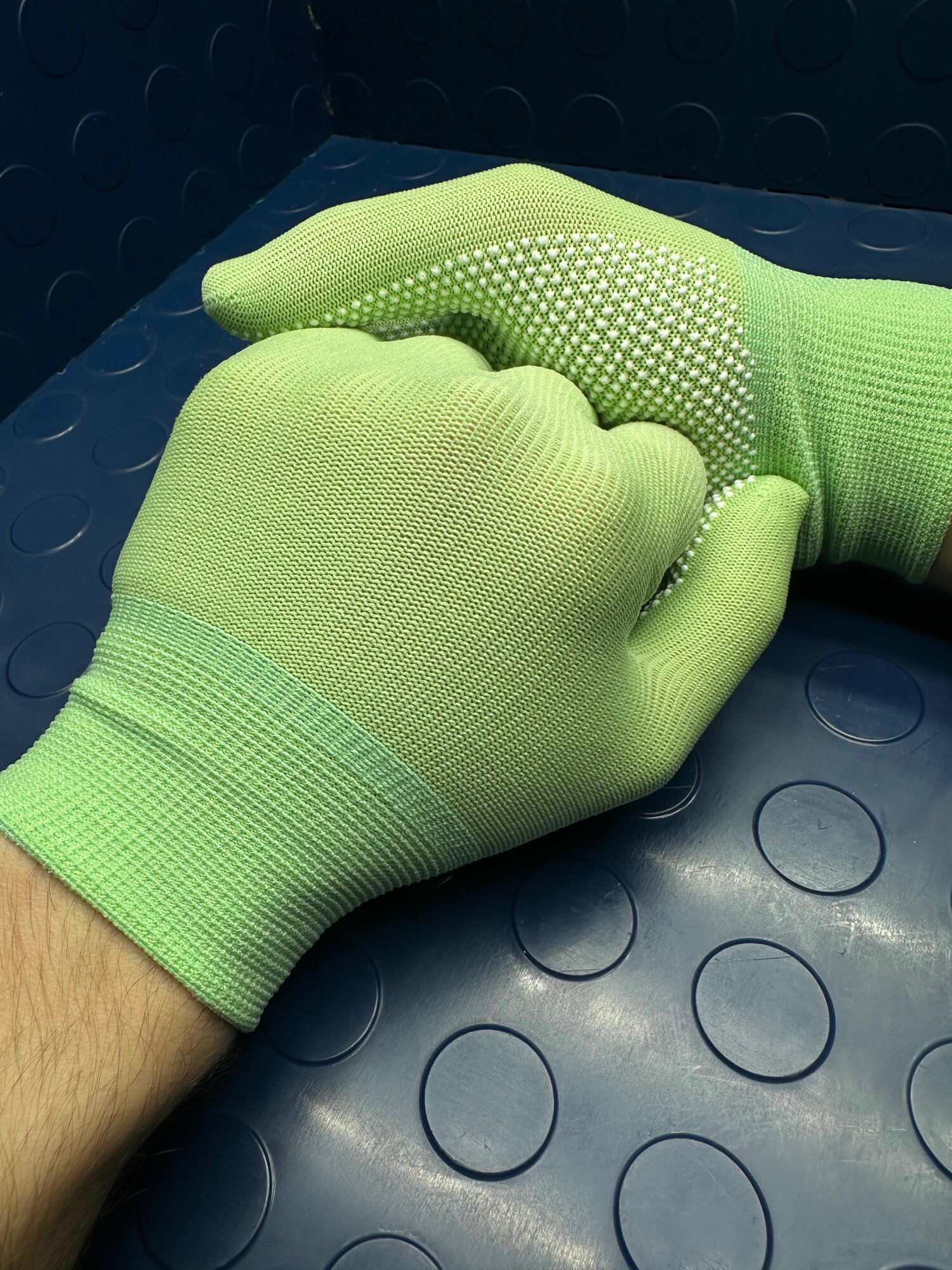 Чёткие перчатки 3 пары, M, салатовые