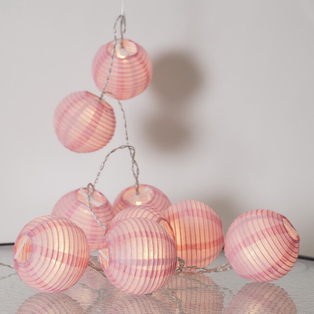 Светодиодная гирлянда Фонарики Festival Rose 1.35 м, 10 теплых белых ламп, прозрачный ПВХ, IP20, Star Trading, 460-40