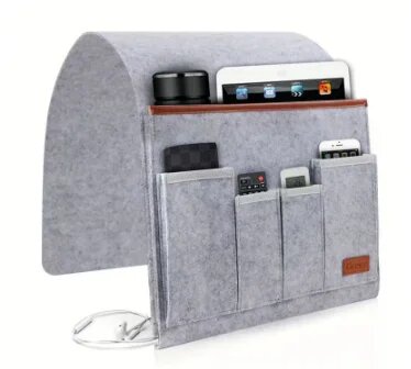 Подвесной органайзер для дивана/кровати: войлочный держатель для пультов, карманы для хранения, сумка-органайзер для дивана, прикроватный органайзер