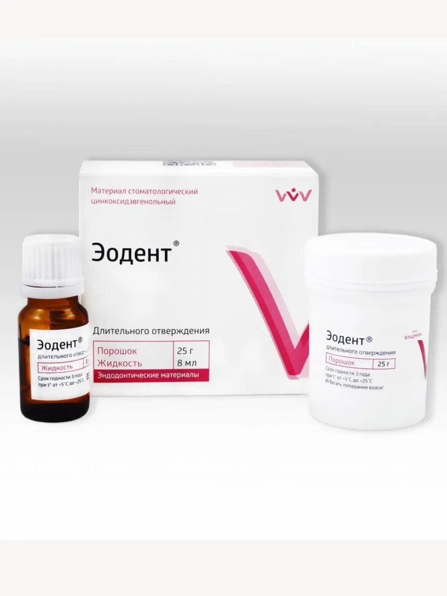 Эодент Normal - цемент для каналов, порош. 25 г + жидк. 8 мл