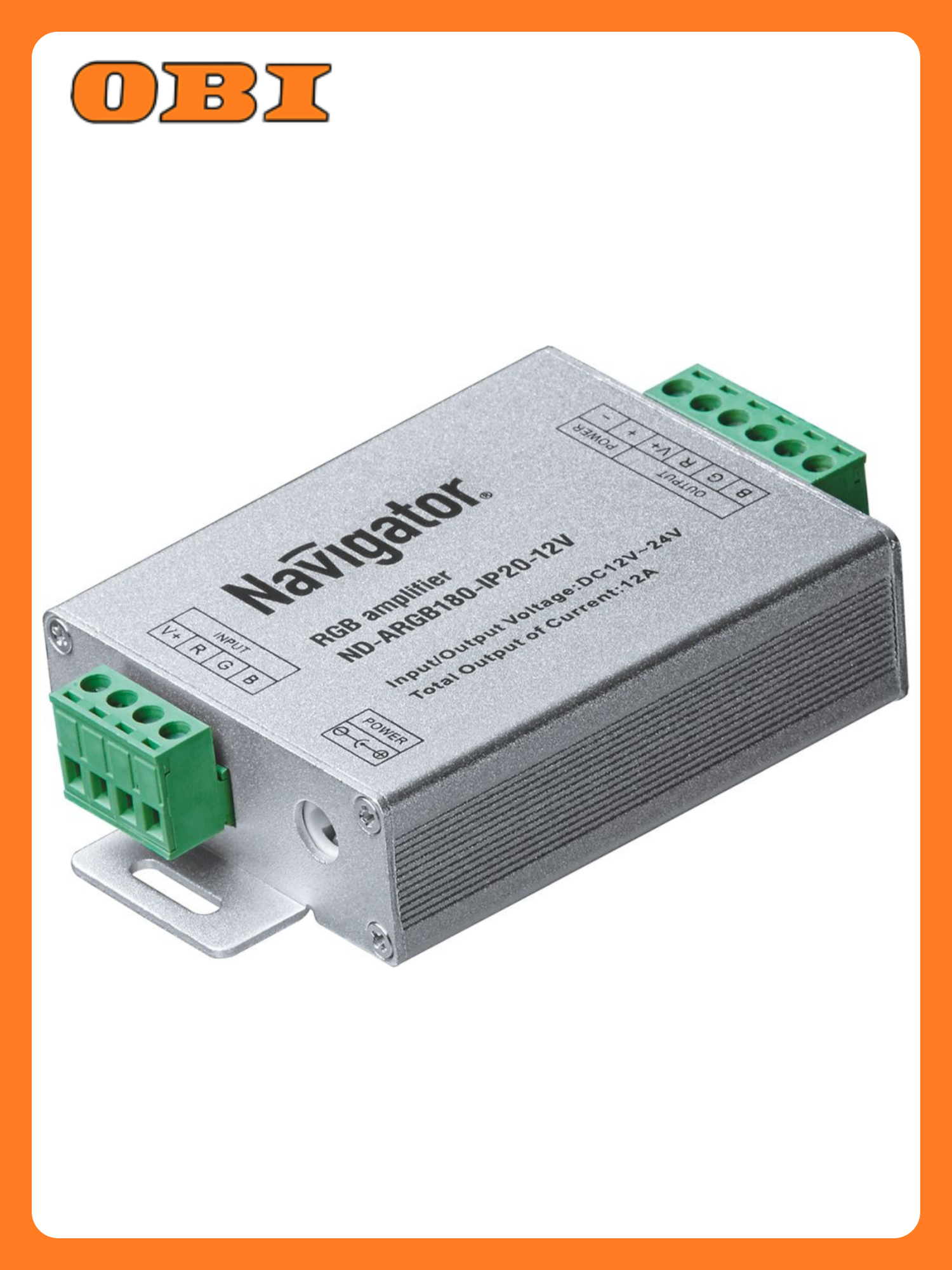 Усилитель для лент Navigator 12В 180/360 ВТ 12/24В IP20