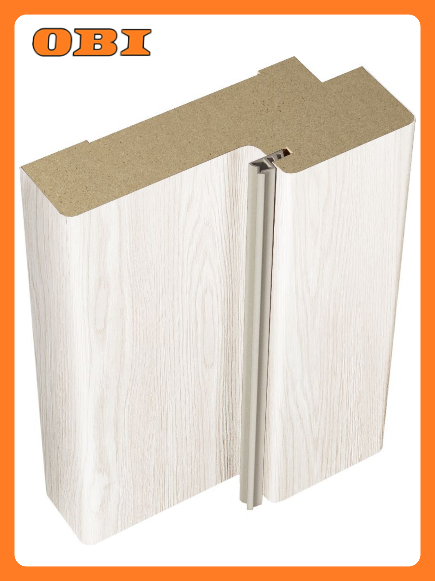 Дверная коробка VellDoris "Лайтери", МДФ, бежевый, 28x2070мм, 2,5шт