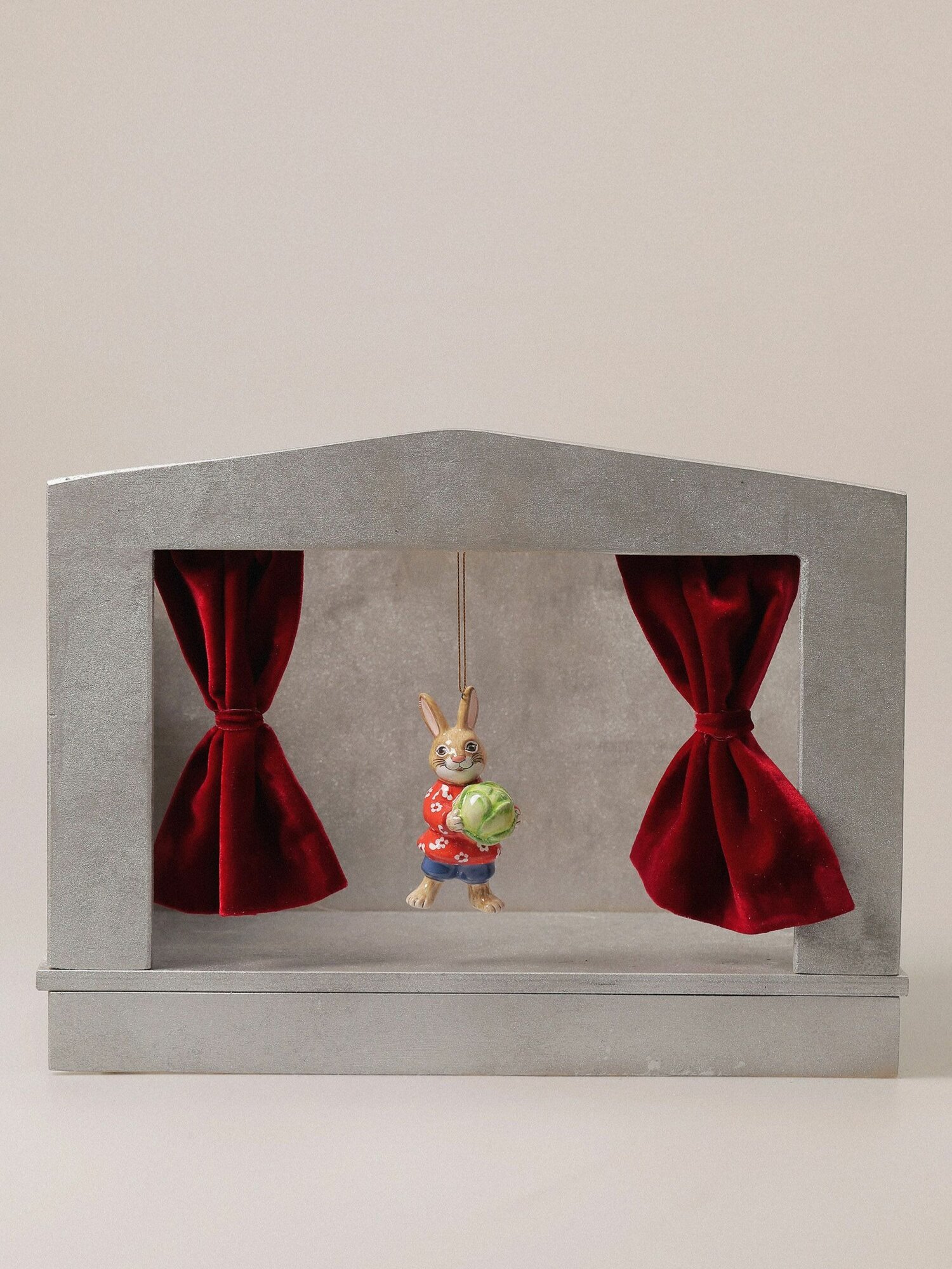 Елочные игрушки Мастерская майолики "Зайцы со сладостями", керамика