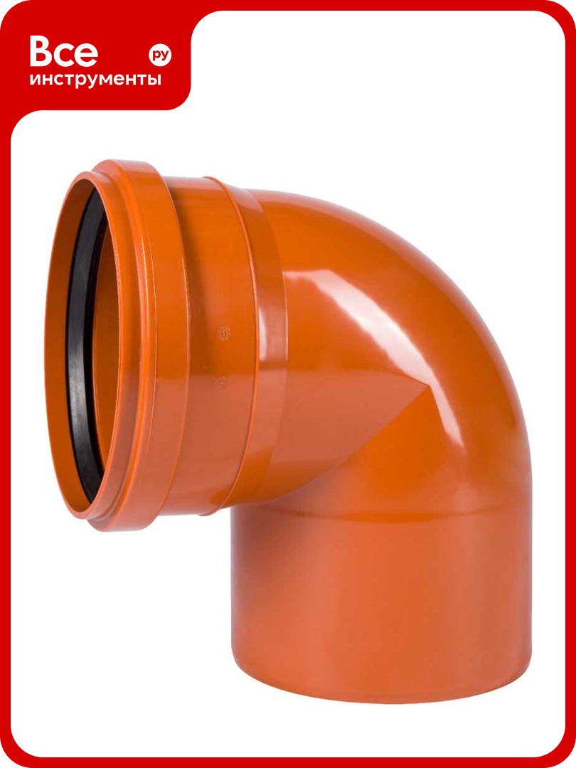 Отвод Ostendorf наружной канализации 250 мм, 87 градусов 224240
