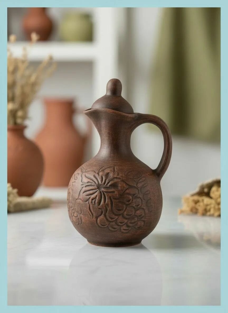 Кувшин "Грузия" 1,3л красная глина