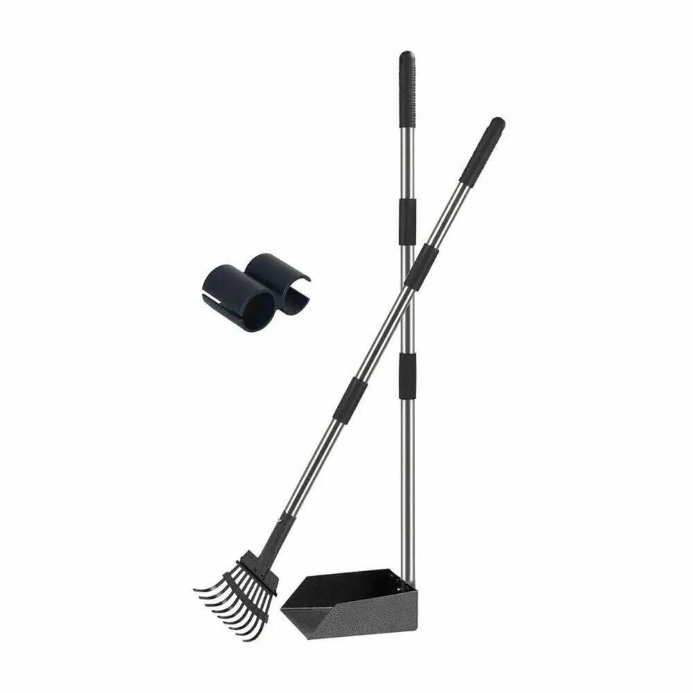 Сверхмощный лоток и набор граблей для собачьего какашка 36,2 37,8 дюйма