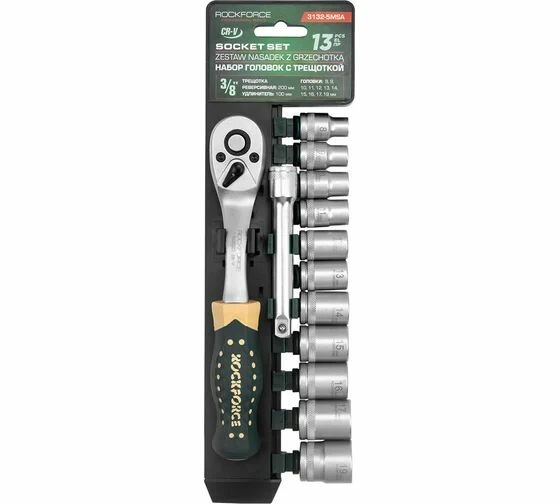 Набор инструментов 13 предметов, 3/8" RockFORCE