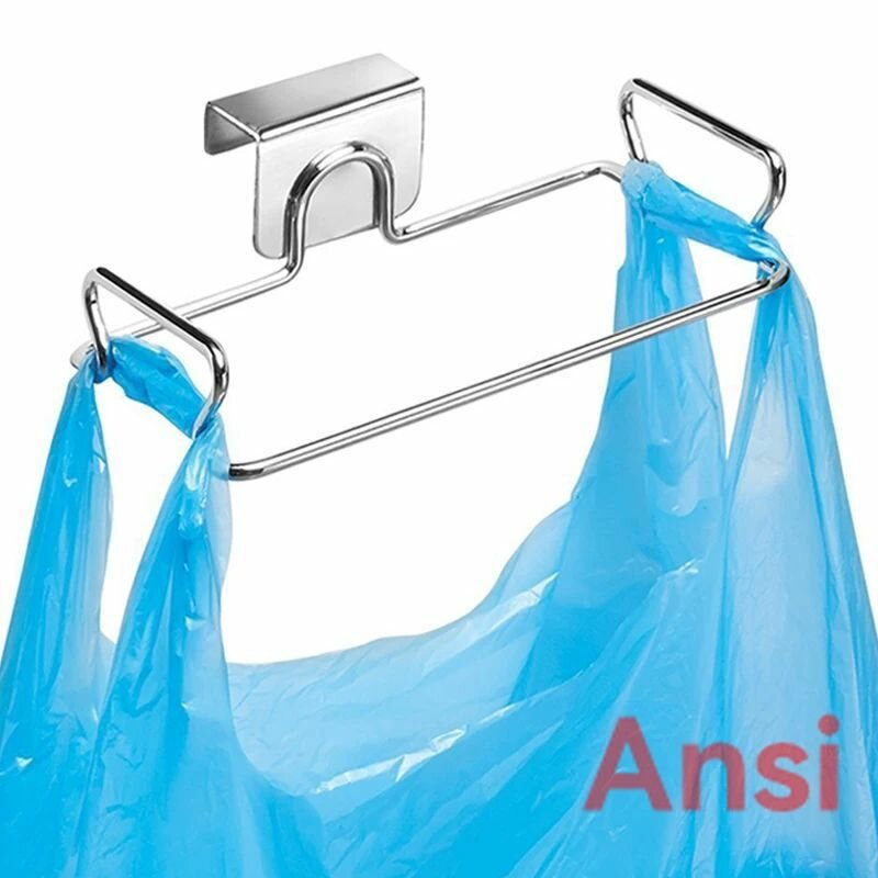 Навесной держатель на дверцу шкафа для пакетов, мусорных мешков / Органайзер на кухню