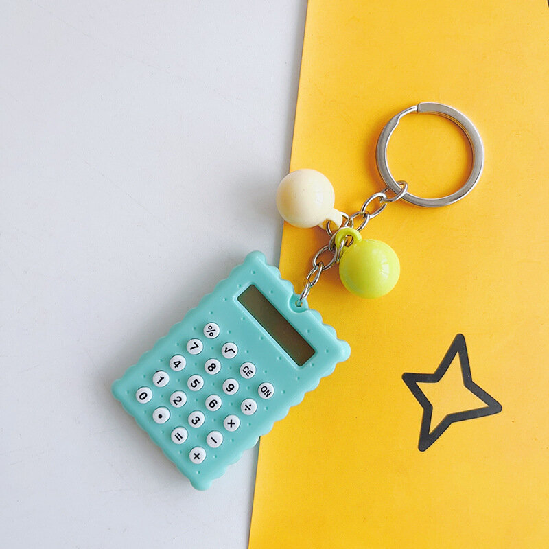 Корейский мультяшный мини-калькулятор с ультратонкой кнопочной батареей, милый, креативный, портативный компьютер, удобный калькулятор