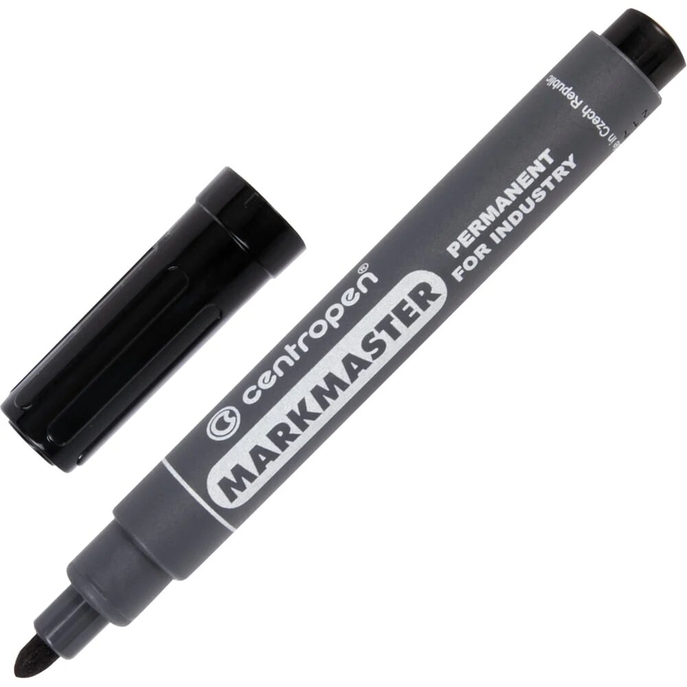 Маркер перманентный для промышленной маркировки офисмаг черный CENTROPEN "Marksmaster", 2,5 мм, 8599, 5 8599 0112 151137