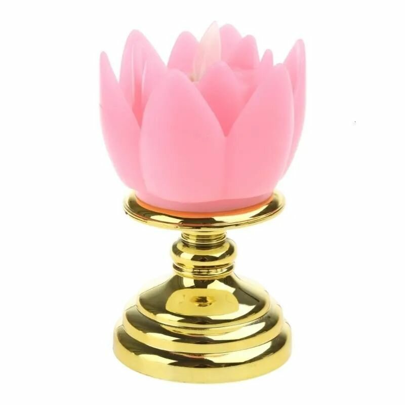 Электрическая лампа-лотос Будды, Розовый
