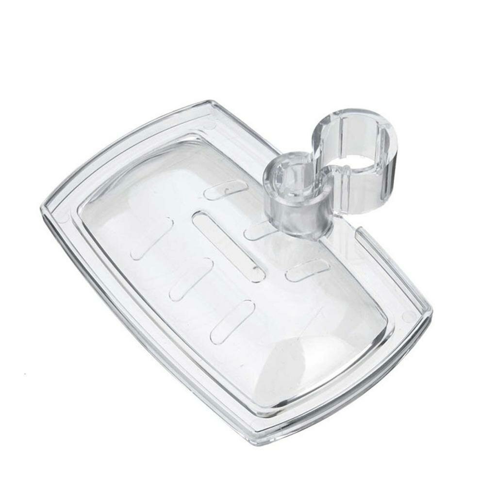 Пластиковая держалка для мыла на душевую штангу, 45003 Прозрачный 19