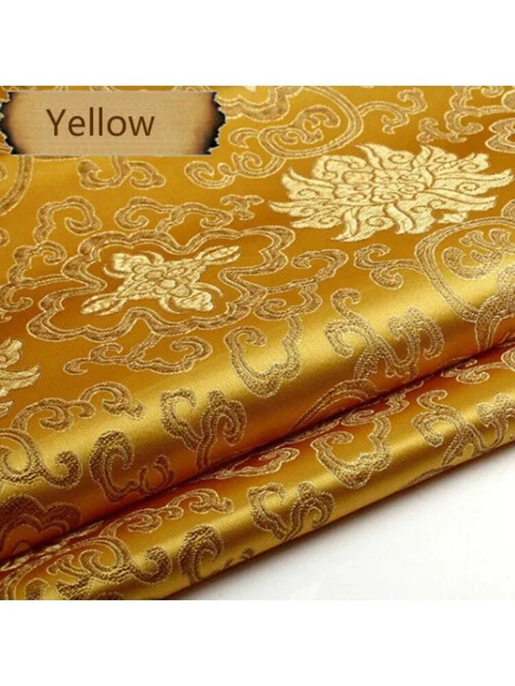 50 см*91 см Жаккардовый атлас для костюмов и праздничного декора, ткань для китайской традиционной одежды, красная