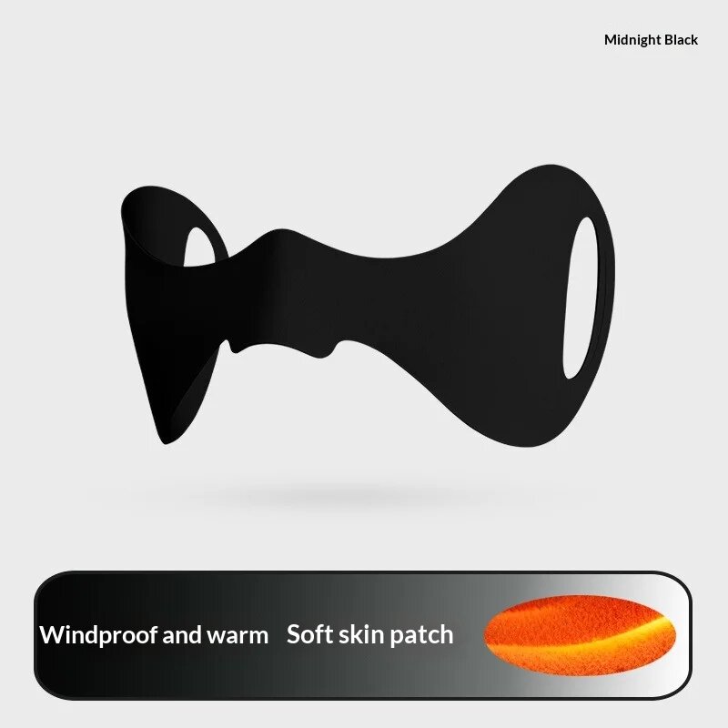 Черная зимняя маска для лица Windproof, Soft
