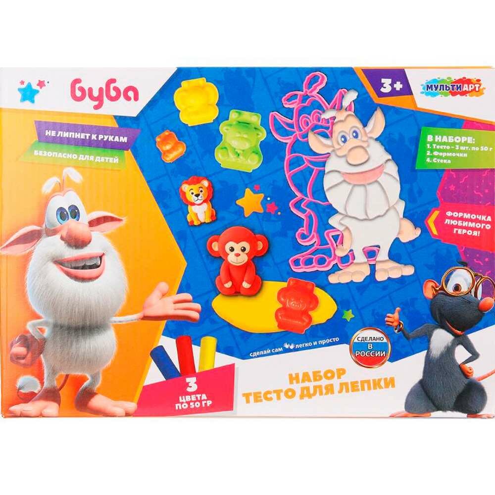 Тесто для лепки мульти АРТ набор для творчества, Буба 24 см, для детей от 3 лет 386754