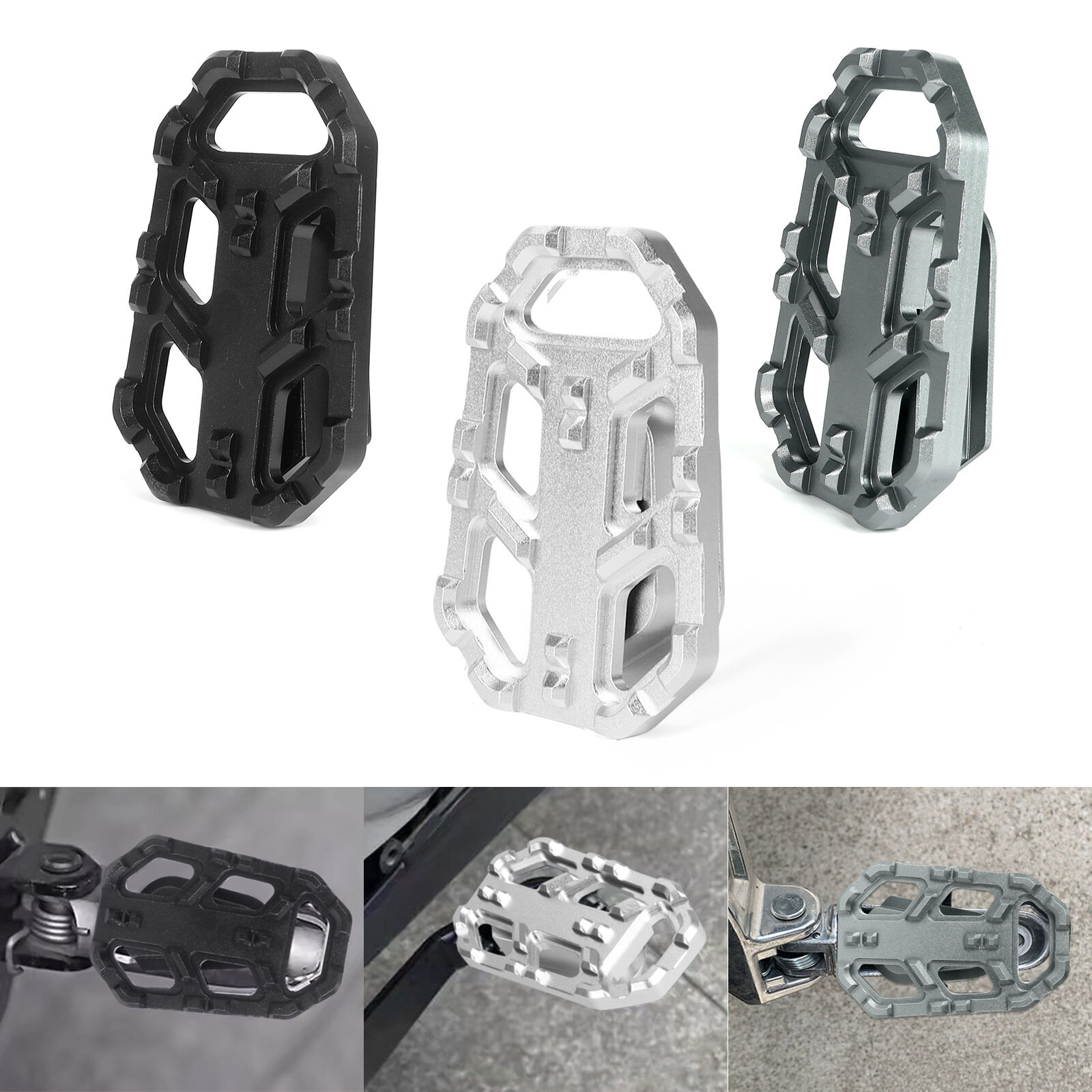 Мотоцикл модифицированные тормоза и расширенные аксессуары для подножек, черные, 2 комплекта, стартовая партия