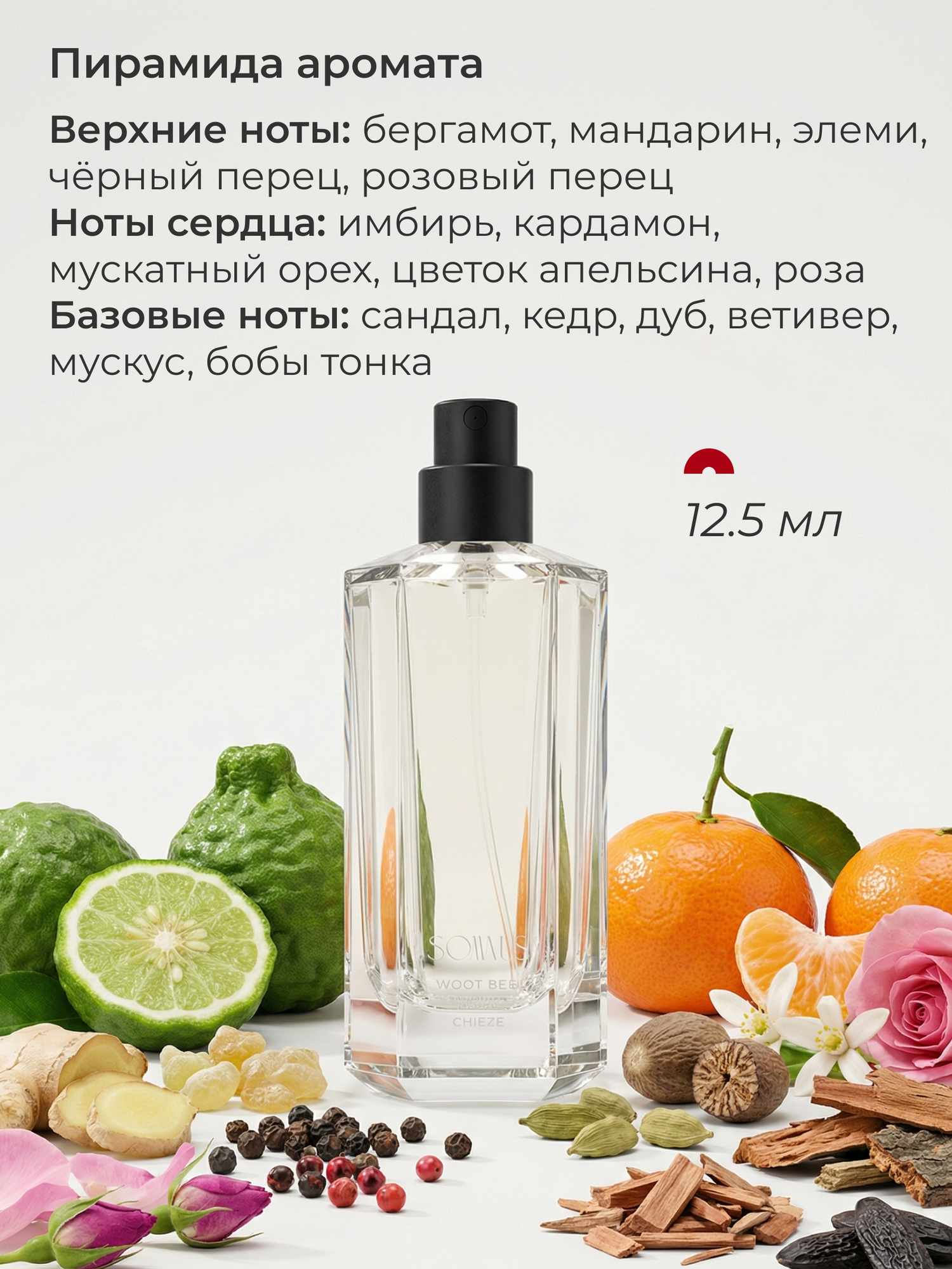 Парфюмерная вода WOOT "Somnus" , для мужчин, восточные ноты, 12,5 мл — фото 1