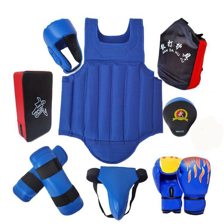 Набор защитного снаряжения для спарринга, тренировки для детей и взрослых, защитное снаряжение для борьбы и бокса для мужчин и женщин, полный комплект спортивного оборудования