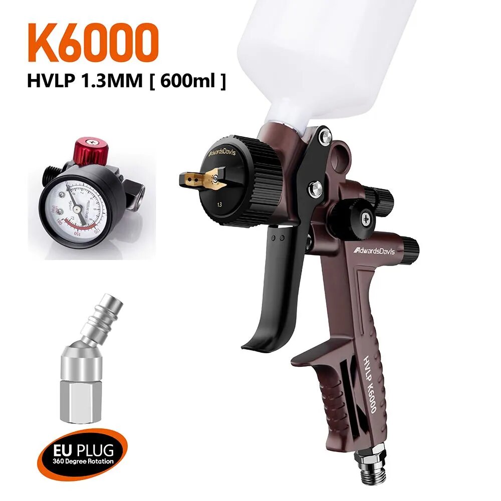 AdwardsDavis K6000 HVLP пневматический краскораспылитель 1.3 мм для покраски авто