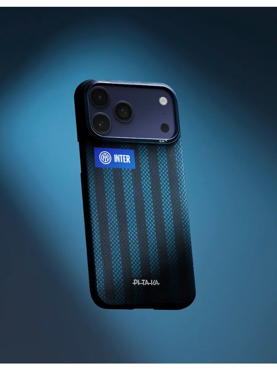 Ультра тонкий чехол PITAKA (PitaTap) для iPhone 17 Pro, (FC.Internazionzle Milano) Синий — фото 1